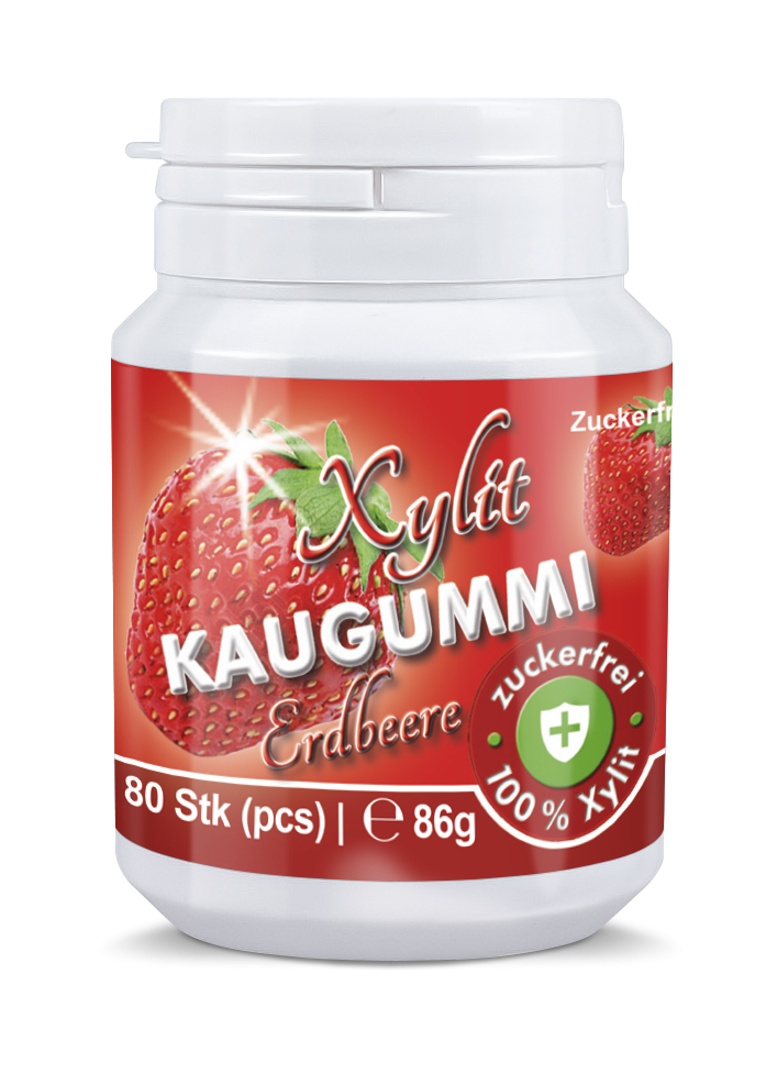 Xylit Kaugummi Erdbeere kaufen ♥ Bestpreis!